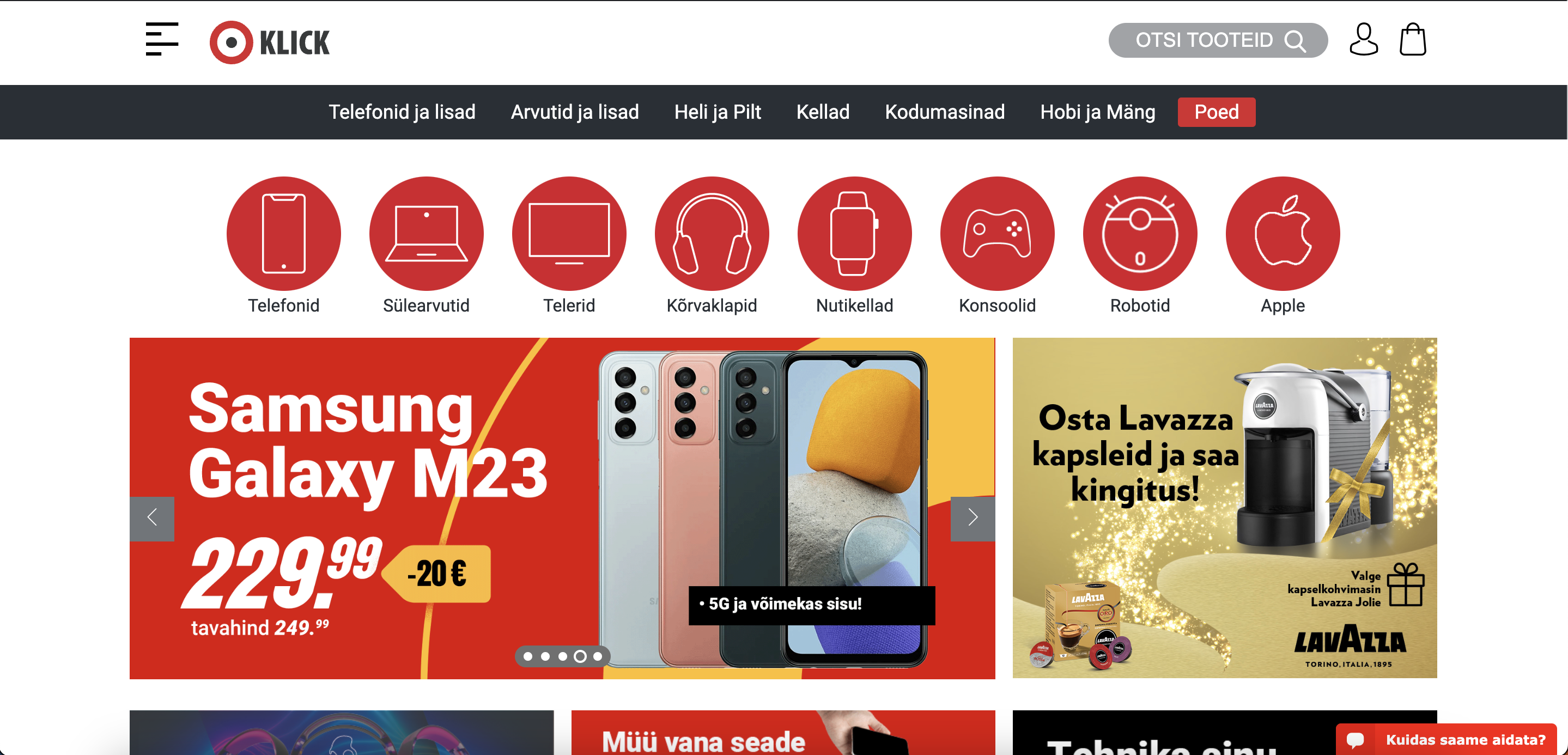 Klick – Magento 2 eCommerce store – Lumav Commerce